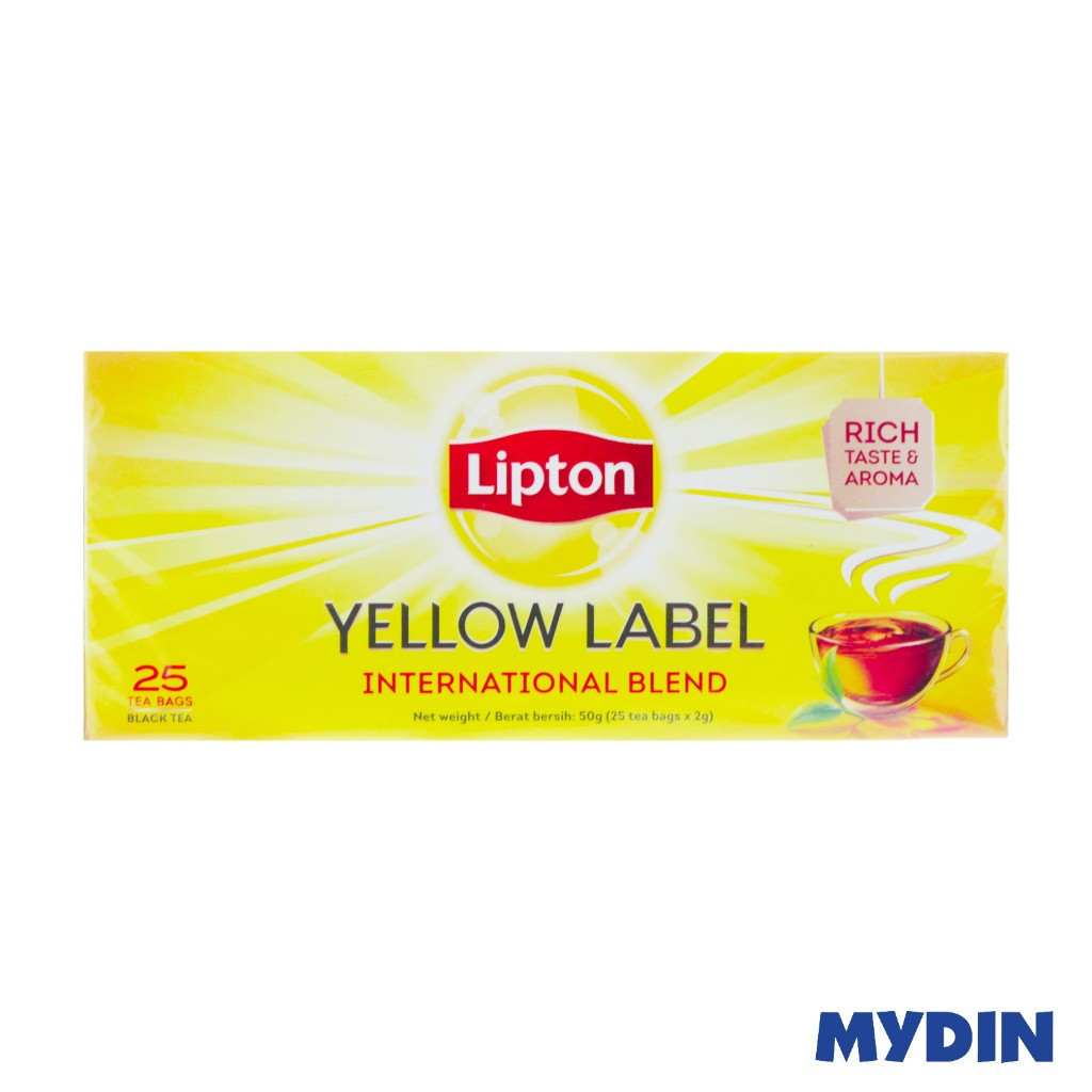 Lipton Yellow Label Black Tea 25 x 2g (50g) | Shopee Malaysia