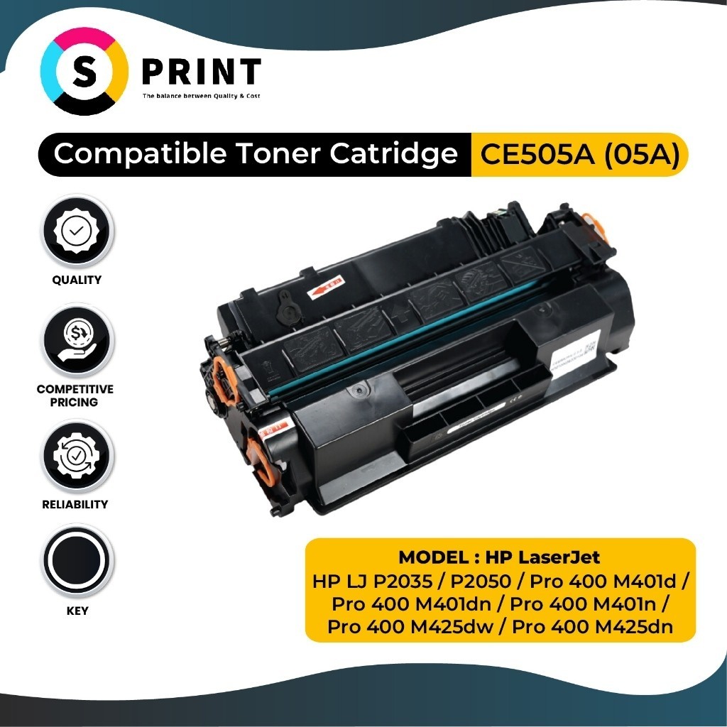 CE505A (05A) Compatible Laser Toner Cartridge for Use In HP LaserJet ...