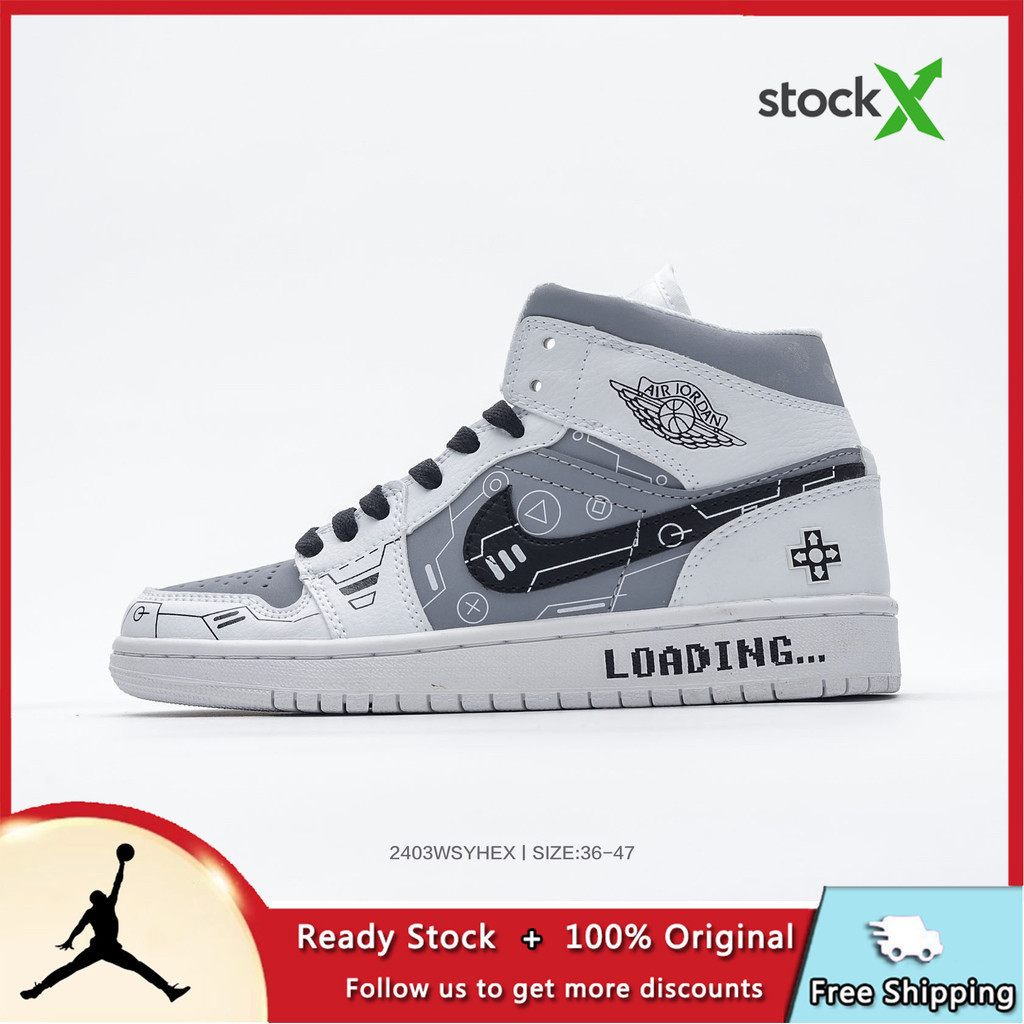 Air Jordan 1 mid se aj11 724 075 7 2403wsyhex lelaki dan wanita running ...