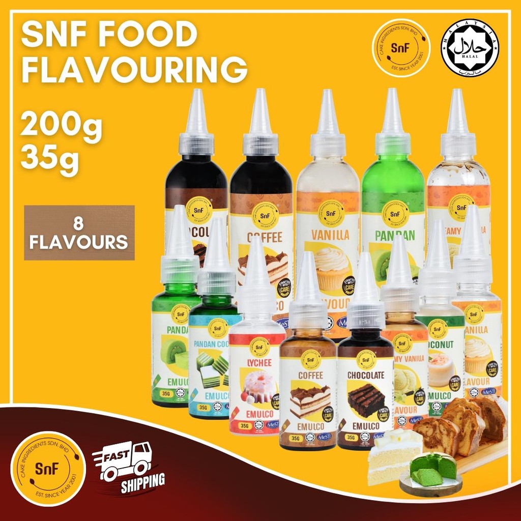 SNF Food Flavouring Chocolate Coffee Pandan Lychee Coconut Pandan ...