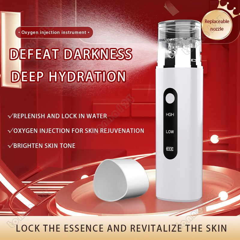 Professional Portable Oxygen Injector Mini Air Compressor Kit Air-Brush ...