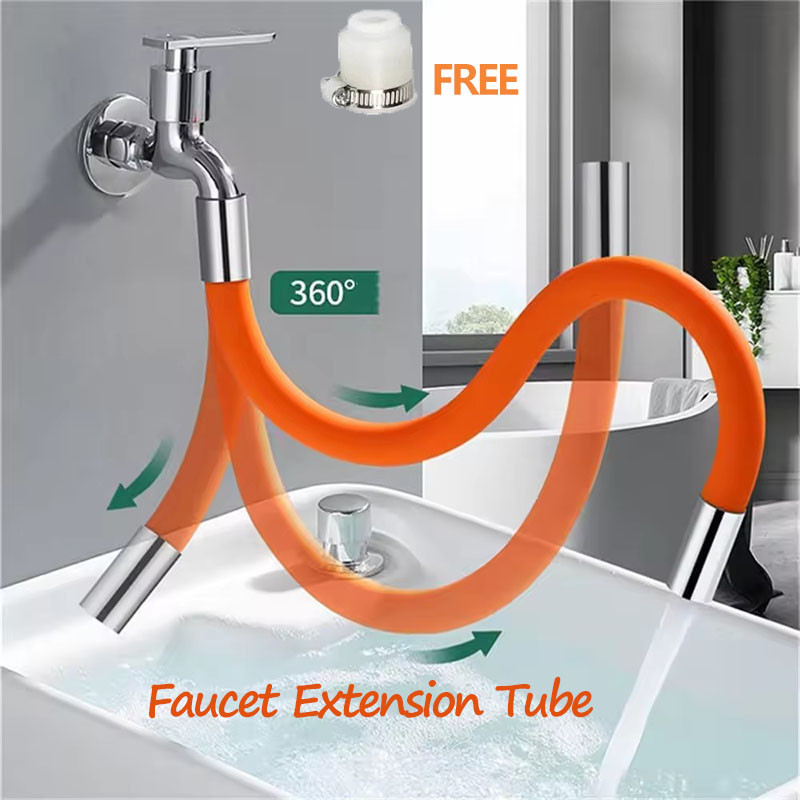 Faucet Extension Tube 360° Rotatable Faucet Extension Hose Water Pipe ...