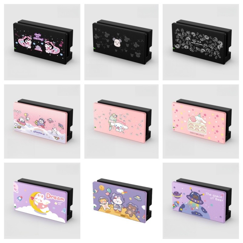 Nintendo Switch Dock Case Cute Cartoon Pattern V1V2 Dock Case Base ...