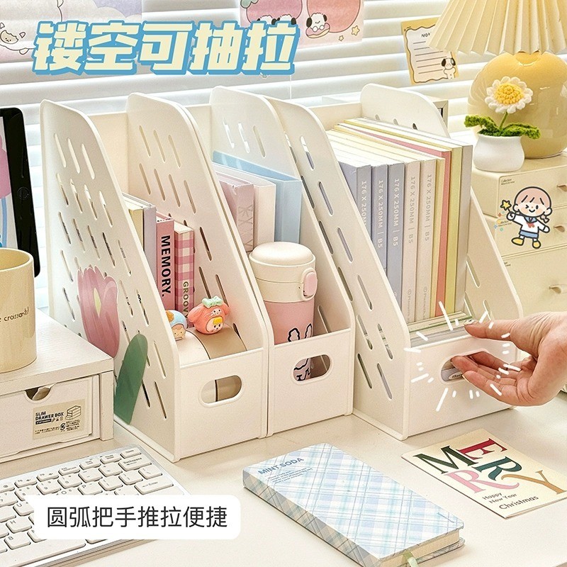 Desktop Book Storage Box Simple Cute Bookshelf Book Stand Student ...