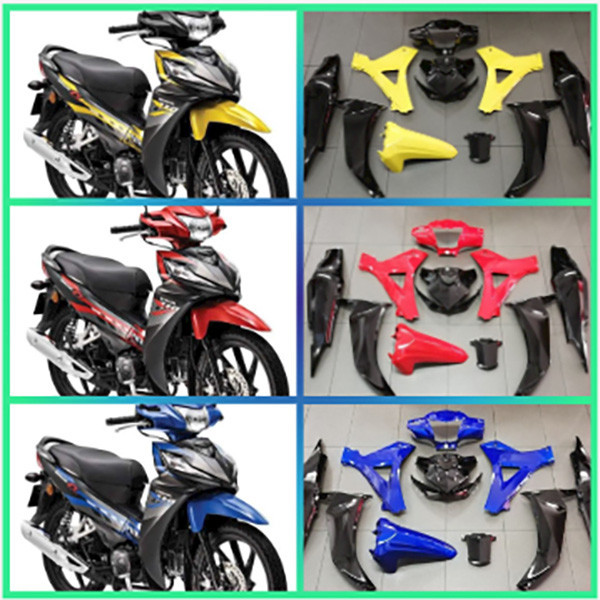 Wave110 Alpha V4 (Disc/Drum) Body Cover Set Red (HLD) | Shopee Malaysia