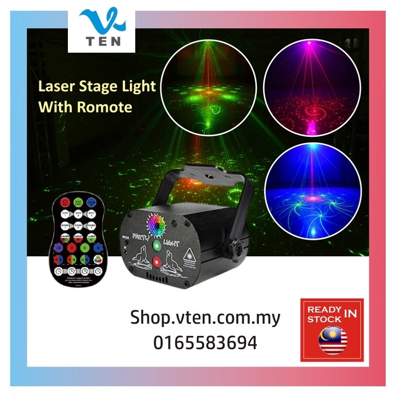 Lampu Laser Disco Stage Lights USB Laser Lampu Led Mini Stage Light ...
