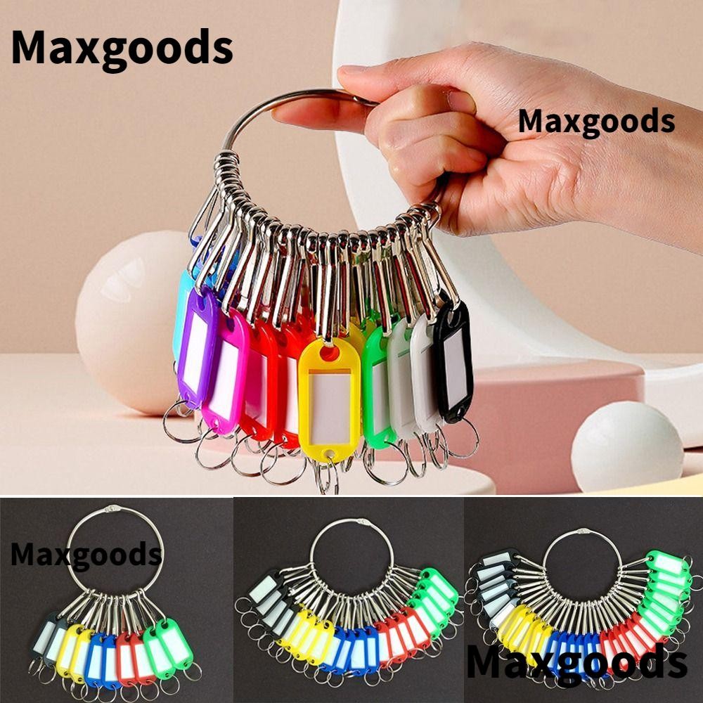 MAX 10/20/30/40 Pieces Key Ring, Transparent Window With Number Plates ...