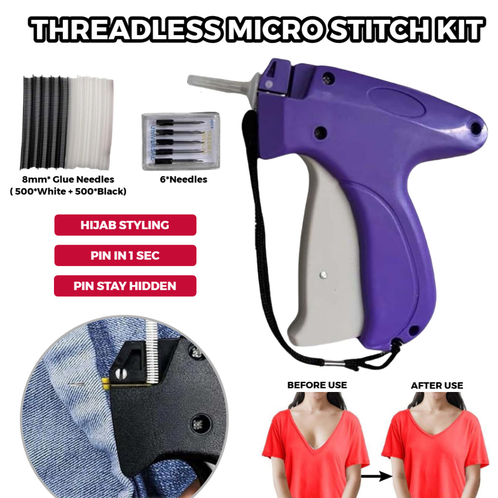 Micro Stitch Tool Quick Clothing Fixer Needle Sewing Machine Mini ...