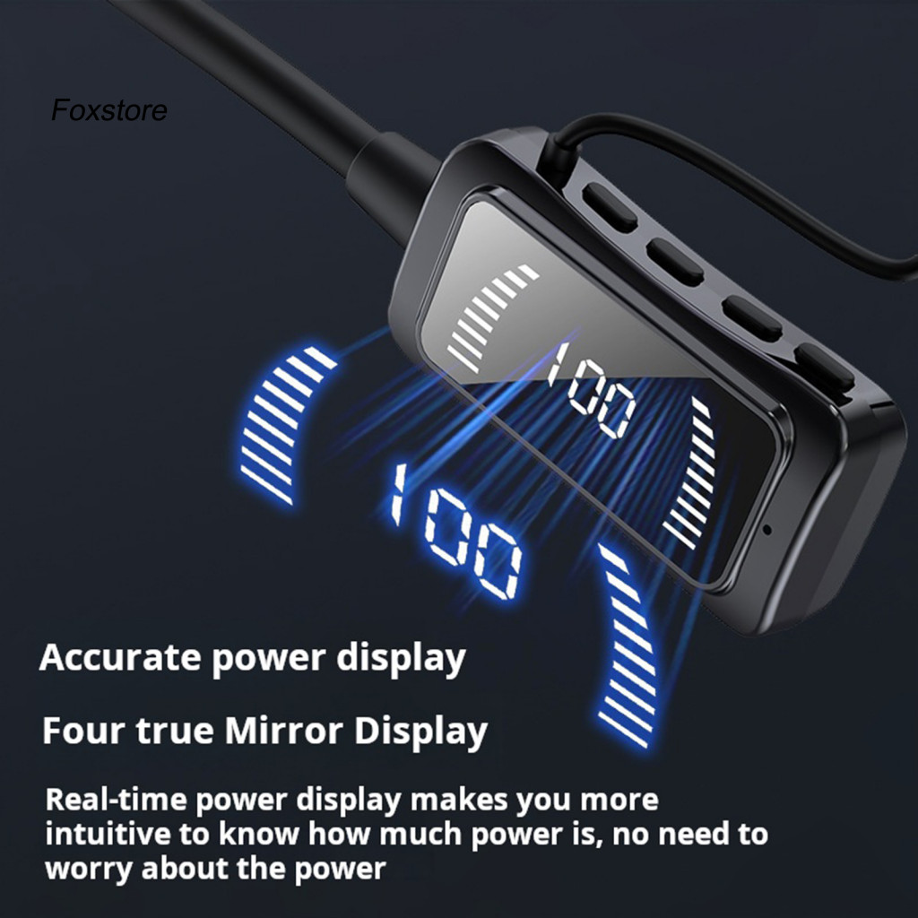 Fox Hanging Neck Headset Sound Card Headphone Waterproof Wireless ...