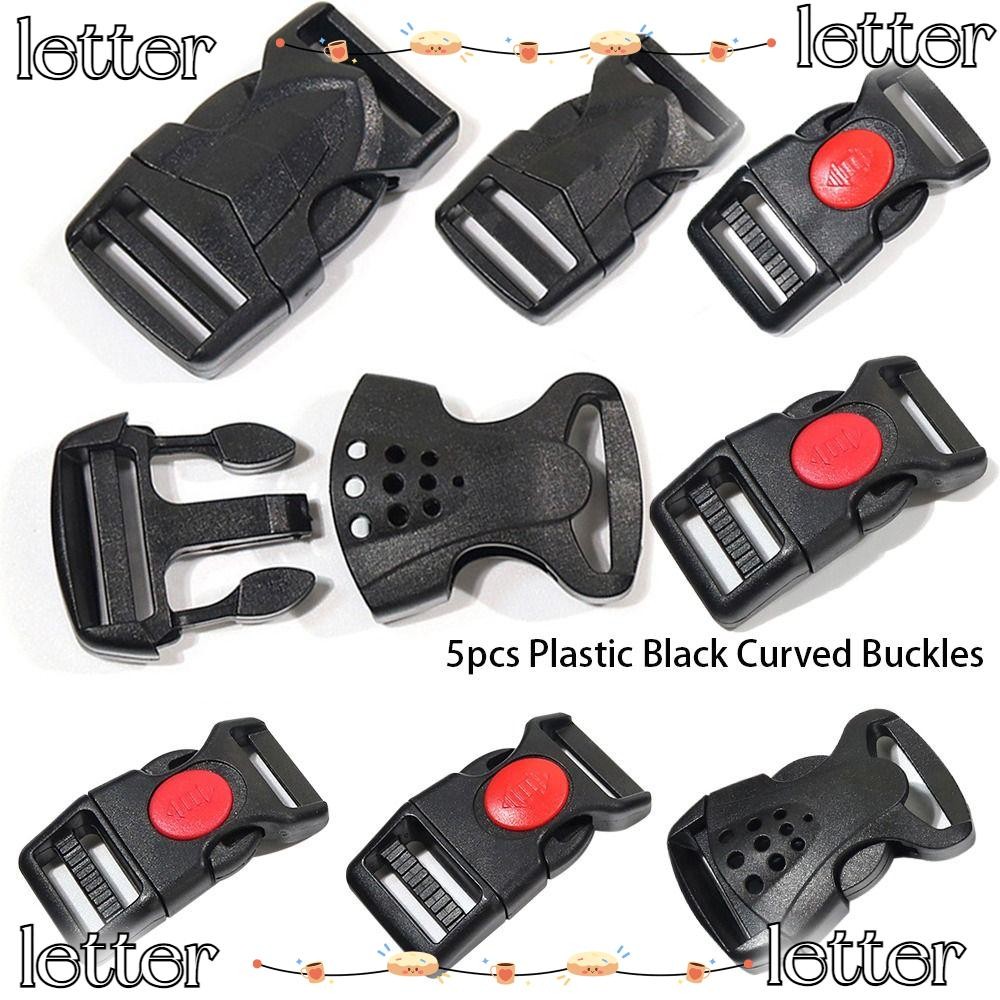 LETTER 5pcs Side Release Buckles High quality Bag Strap Webbing Plastic ...