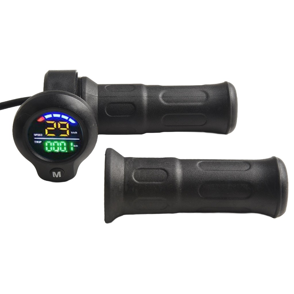 48V eBike Scooter Throttle with LCD Display Hall Sensor Voltage & Speed ...