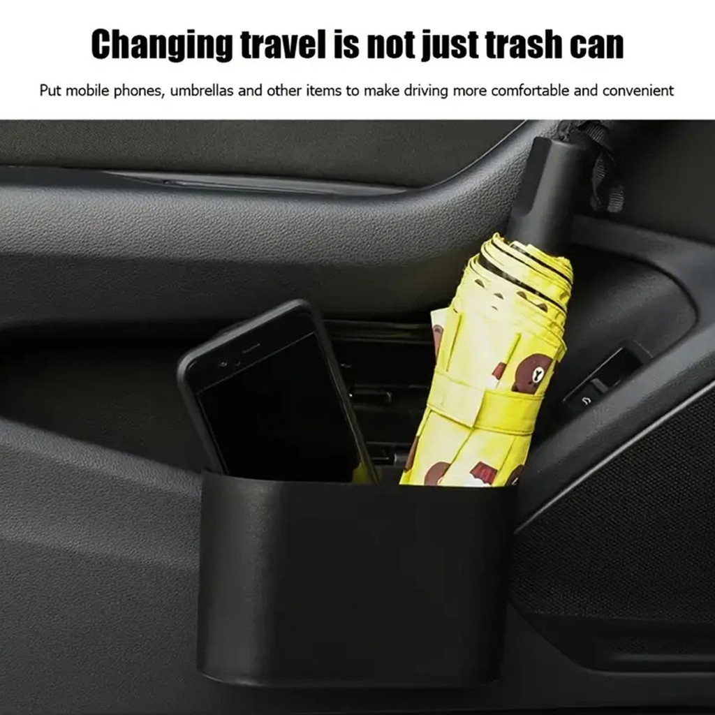 Car Trash Universal Rubbish Can Hanging Drive Bin Mini Garbage Flip Lid ...