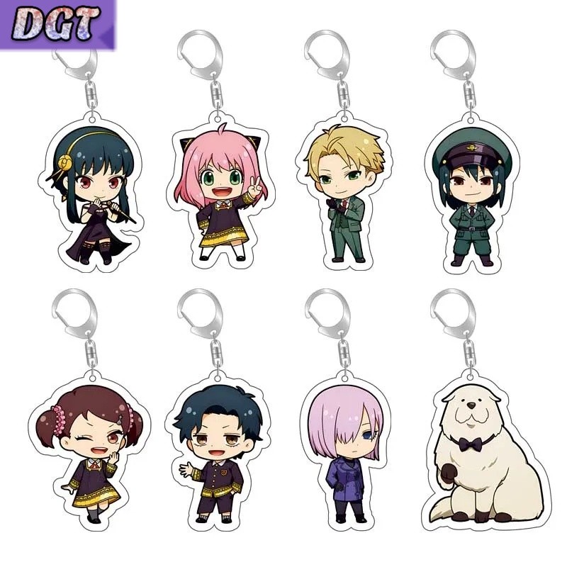 DGT Japan Anime Spy X Family Keychain Cute Forger Anya Yor Loid Bond ...