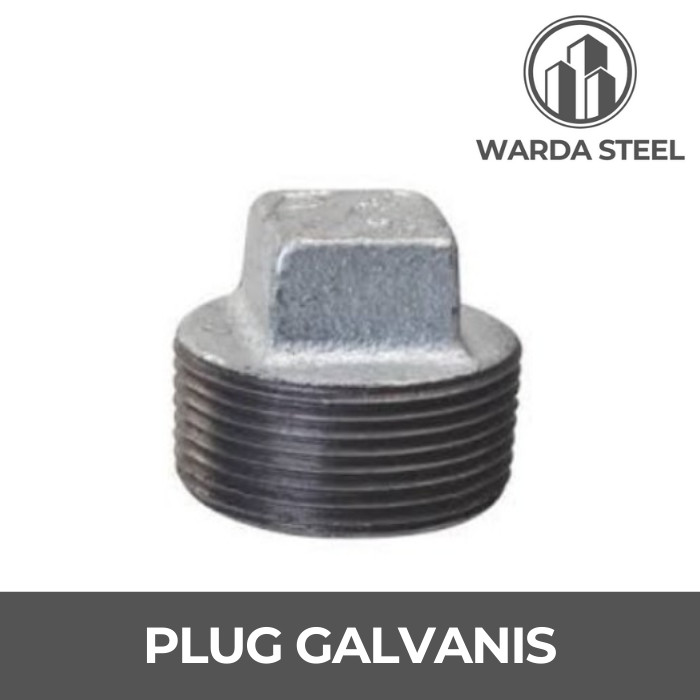 Galvanized Plug 1" Outer Thread - 1 Inch Iron Pipe Cap Dop | Shopee ...