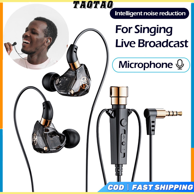 HD Mic KT-02 Bass Headset For Gaming Live Stream Sing Recording Smule ...