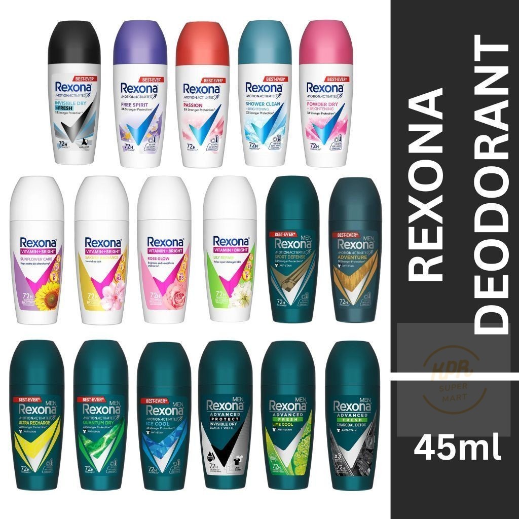 REXONA Deodorant Roll On Women / Men (45ml) | Shopee Malaysia