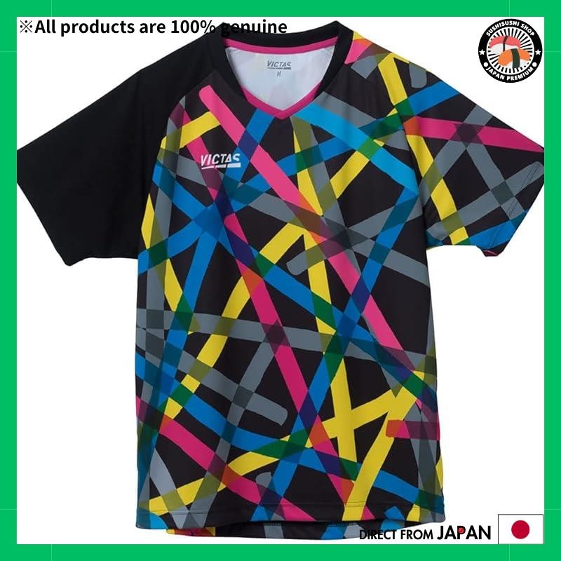 Victas Table Tennis Route Map Game Shirt J.T.T.A (Japan Table Tennis Association) Certified ...