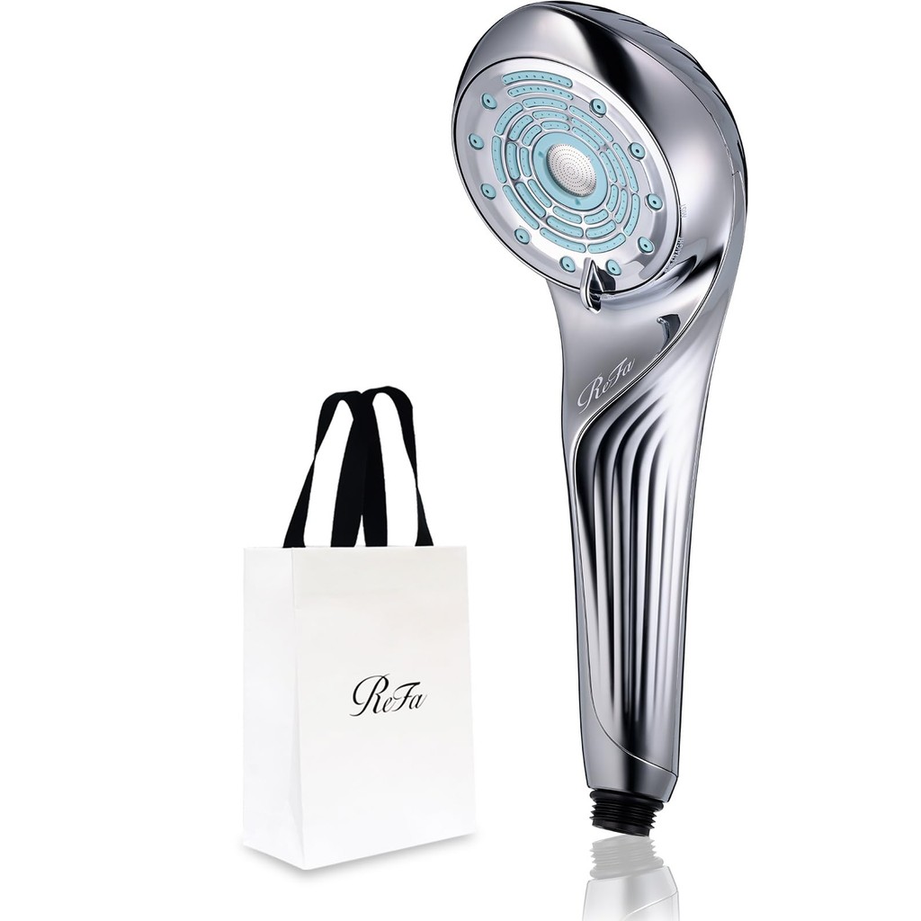 ReFa FINE BUBBLE U Shower Head - Official Store Exclusive (White/Silver ...