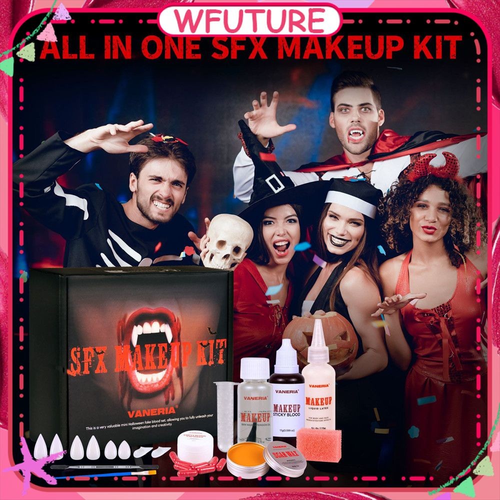 ⚡24H SHIPPING⚡ VANERIA Vampire Makeup Set Complete Type Body Painting ...