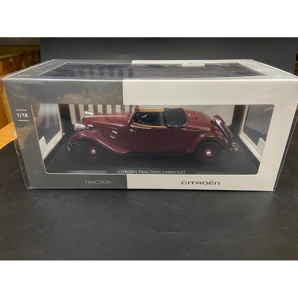 Norev Norev 1: 18 Citroen traction cabriolet Convertible Version Red ...