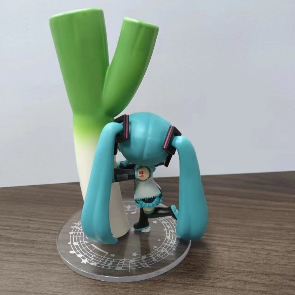 Hatsune Miku Hatsune with green onions Ornament doll desktop decoration ...
