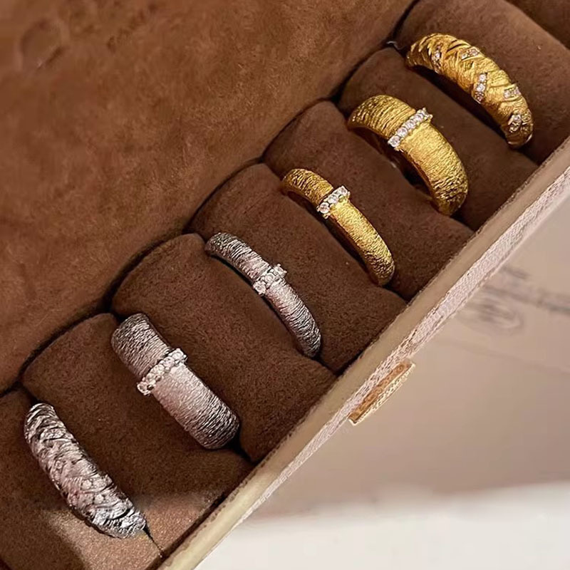 Medieval Style vintage High-End Texture Flashing Diamond Retro Brushed ...