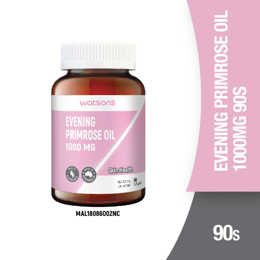 WATSONS Evening Primrose Oil 1000mg 90's | Shopee Malaysia