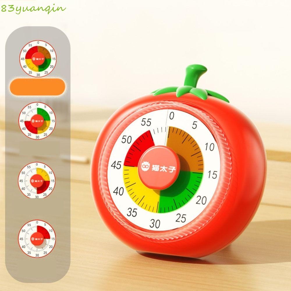 YUANQIN Visual Timer, Silent with Stand Tomato Mechanical Timer, Multi functional Stopwatch ...