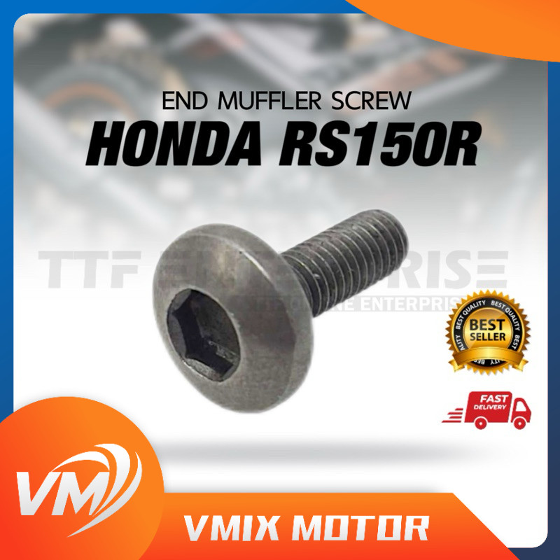HONDA RS150R END MUFFLER SCREW (SILENCER CAP SCREW) 90103-K56-N10 ...