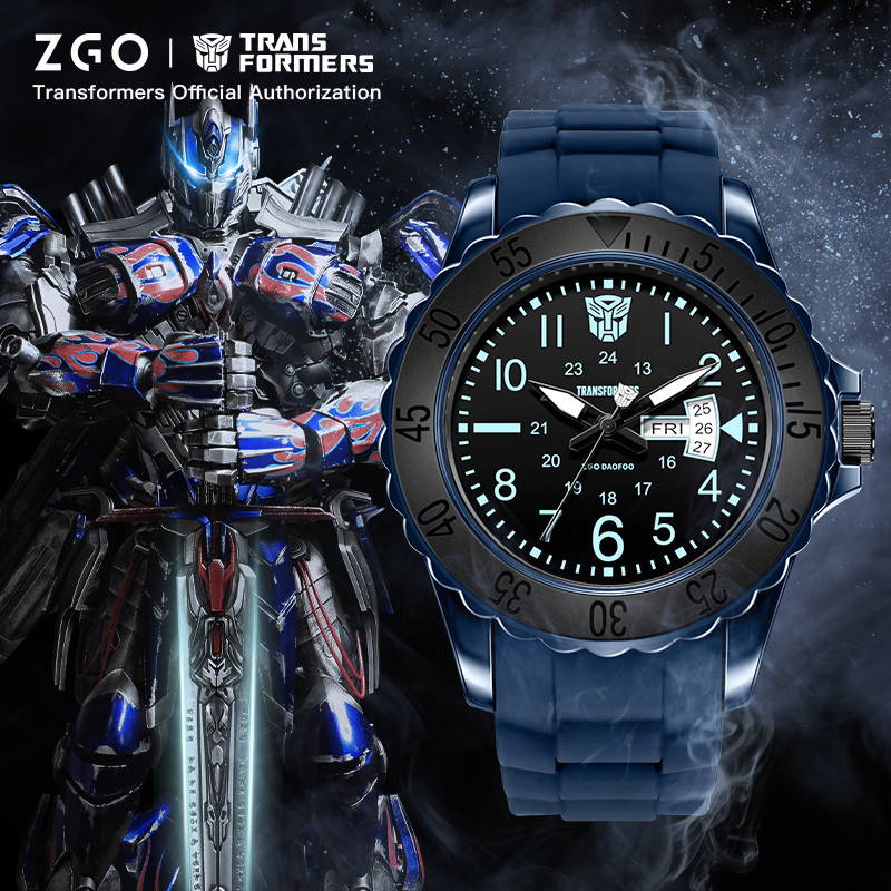 ZGO x Transformers jam tangan Optimus Prime Autobot Sports Waterproof ...