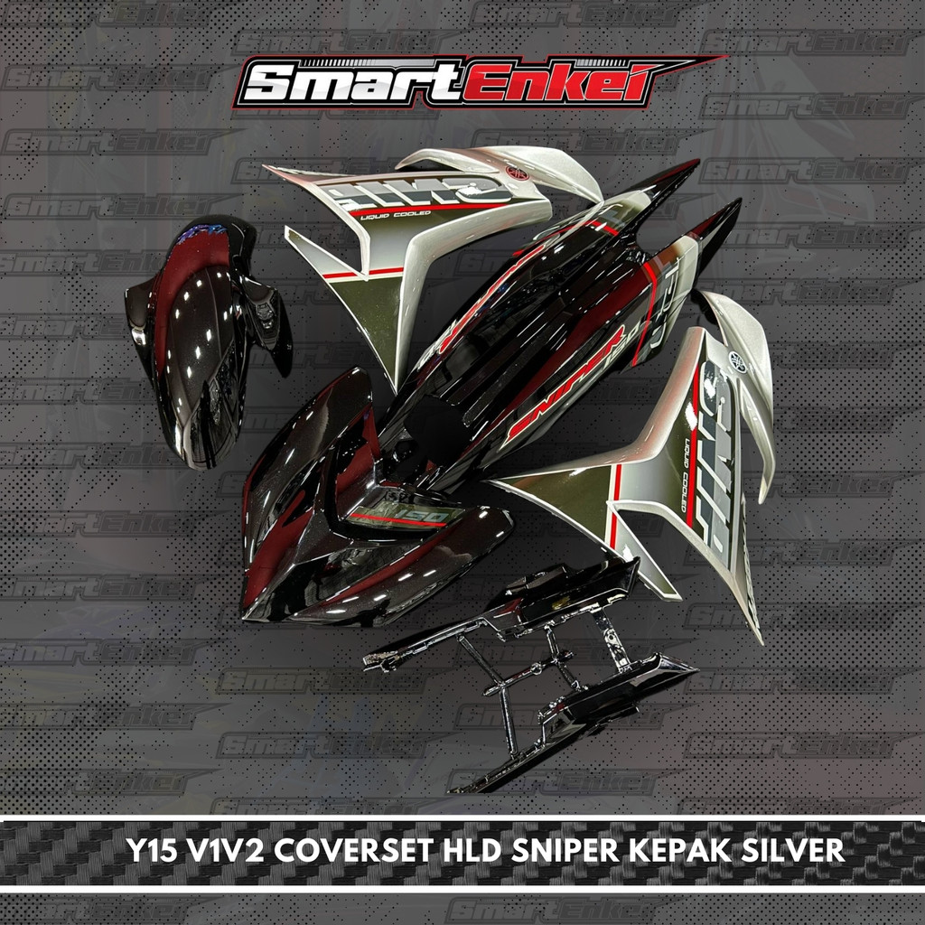 Y15 V1/V2 COVERSET SNIPER SILVER 2018 HITAM HLD | Shopee Malaysia