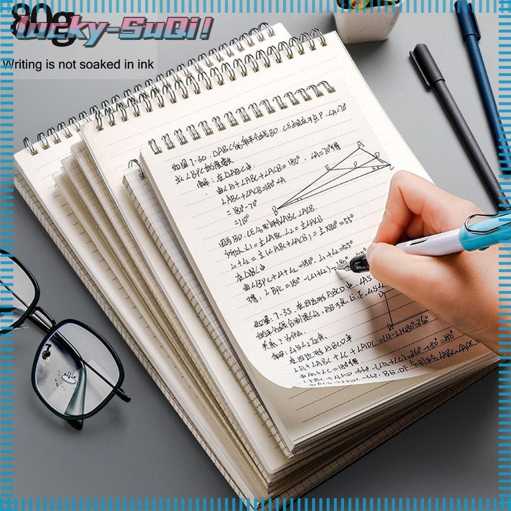 LUCKY-SUQI Coil Notebook, Grid Line a4/A5/B5 Journal Diary Book ...