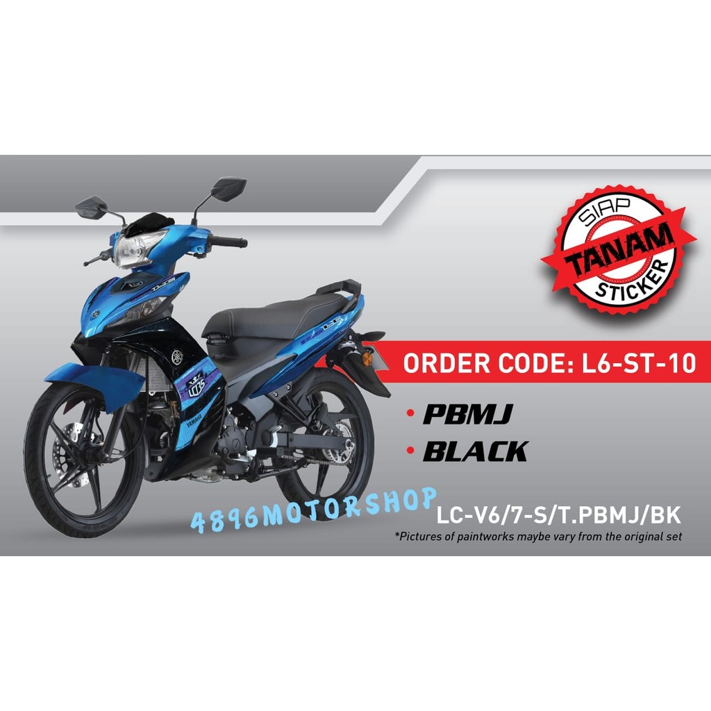 VELOZI BUTTERFLY SERIES RAMA RAMA BIRU SIAP TANAM COVER SET LC135 V4 V5 ...