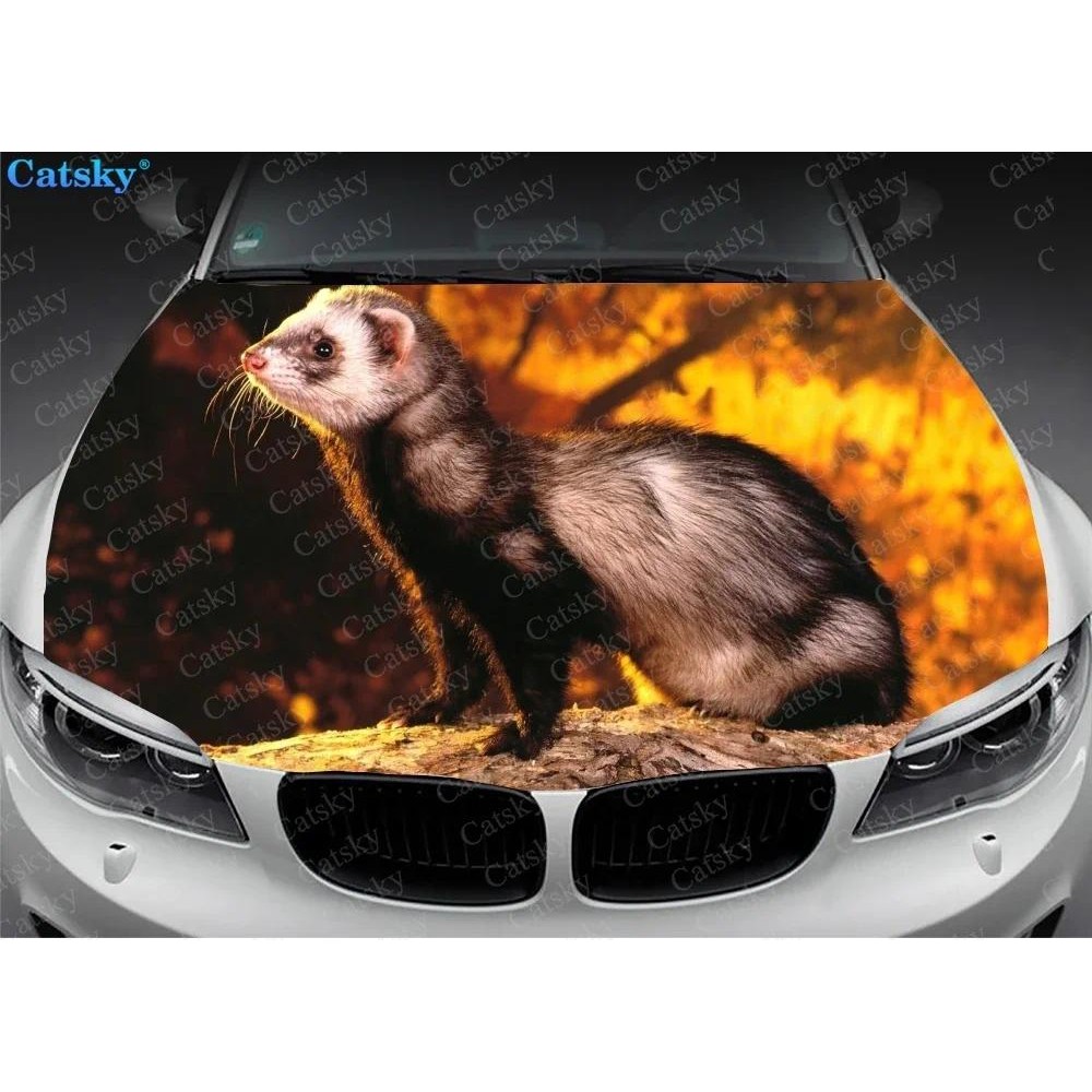 mongoose animal car decal graphic vinyl decal cover graphic wrap engine ...