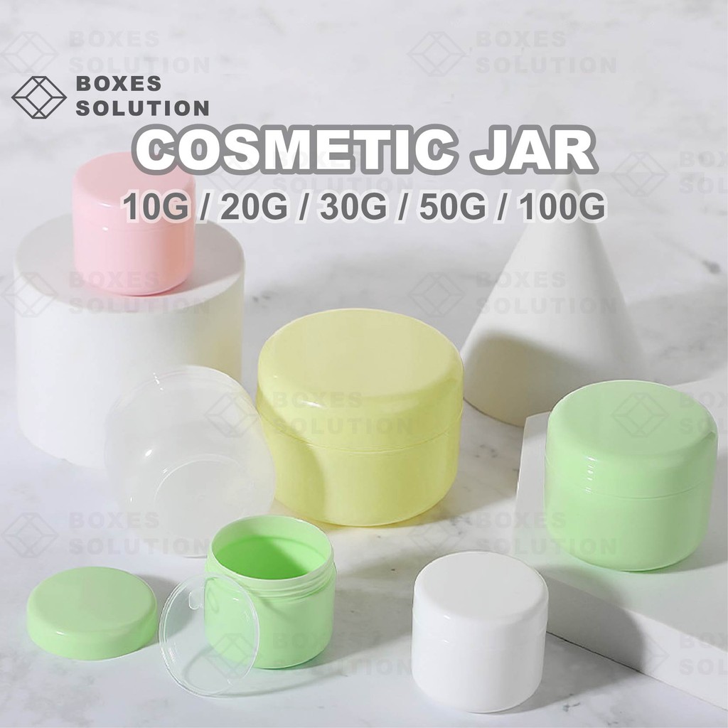 VBS 10g 20g 30g 50g 100g 𝗧𝗿𝗮𝘃𝗲𝗹 𝗦𝗶𝘇𝗲 Cream Bottle Face Cream Box ...