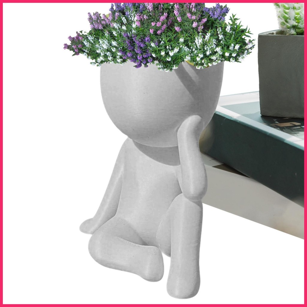 Pots for Succulents Humanoid Plant Planter for Desktop Small Cute Plant ...