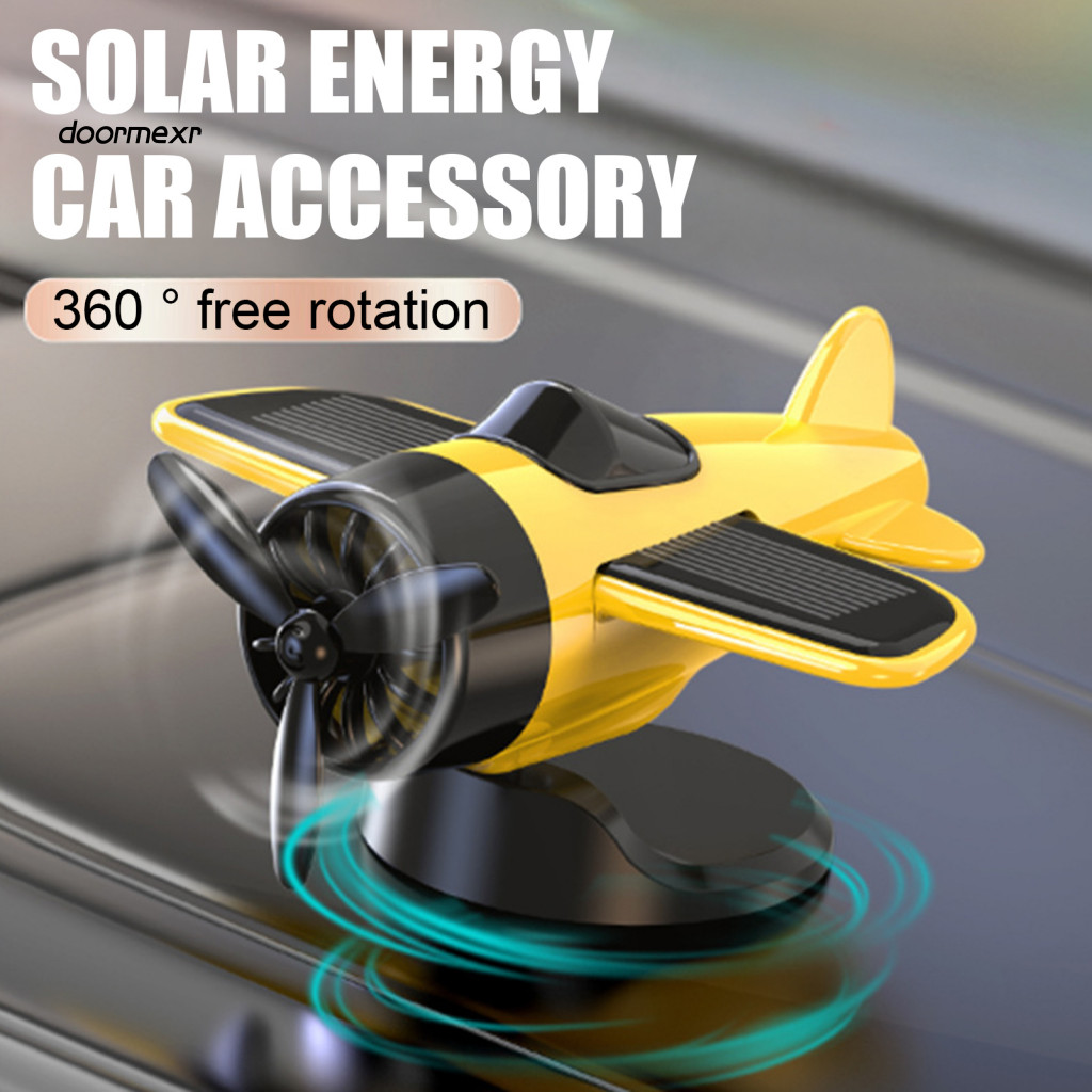 DOO Airplane Shaped Car Ornaments Dashboard Propeller Ornament Dynamic ...