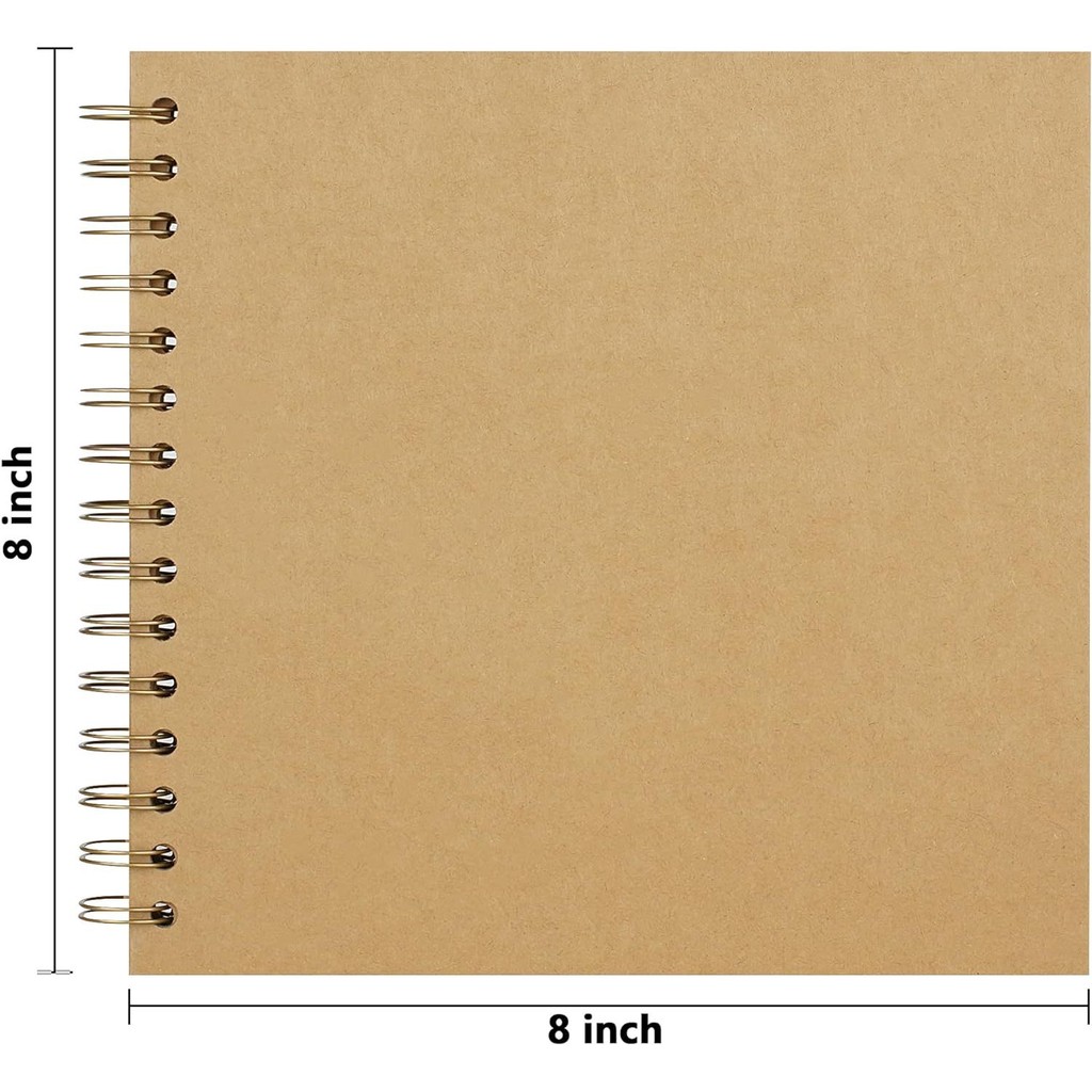 7x7 Inch DIY Scrapbook Album, Photo Album Memory Book 40 Pages ...