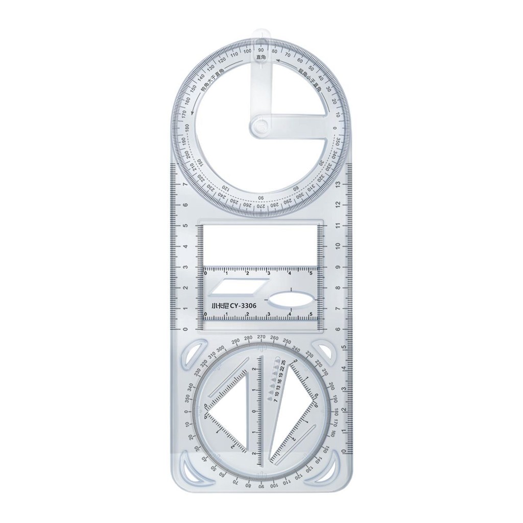 Multifunctional Activity Drawing Ruler Handwritten Newspaper Geometric ...