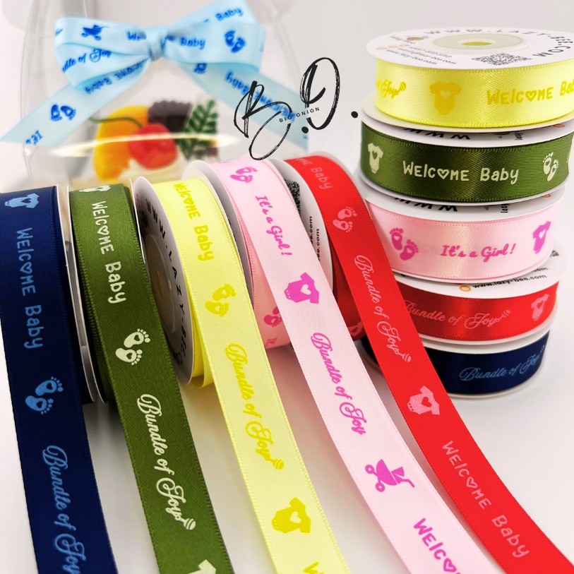 Welcome Baby Ribbons Cute Baby Shower Ribbon Reben Ribon Goodies Door ...