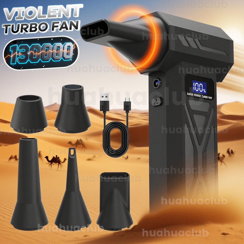 Mini Turbocharged Fan Powerful Blower Turbo 130000RPM Violent Fan Turbo ...