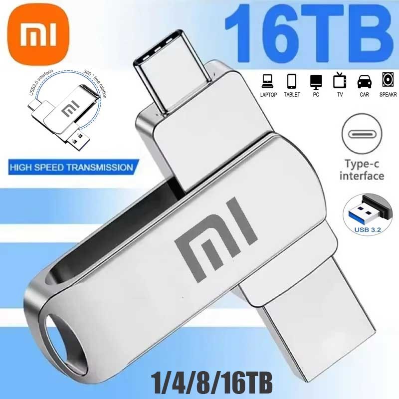 2 In 1 USB Flash Pen Drive Memory Stick USB3.2 TYPE-C OTG Portable U ...