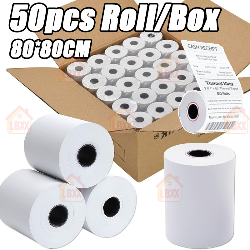 50PCS 80x80MM Thermal Paper Thermal Receipt Paper POS Receipt Foodpanda ...