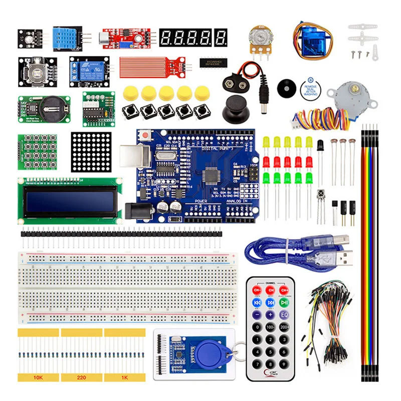 Kit Pembelajaran UNO R3 Kit Permulaan Kit Pembelajaran Motor Stepper ...