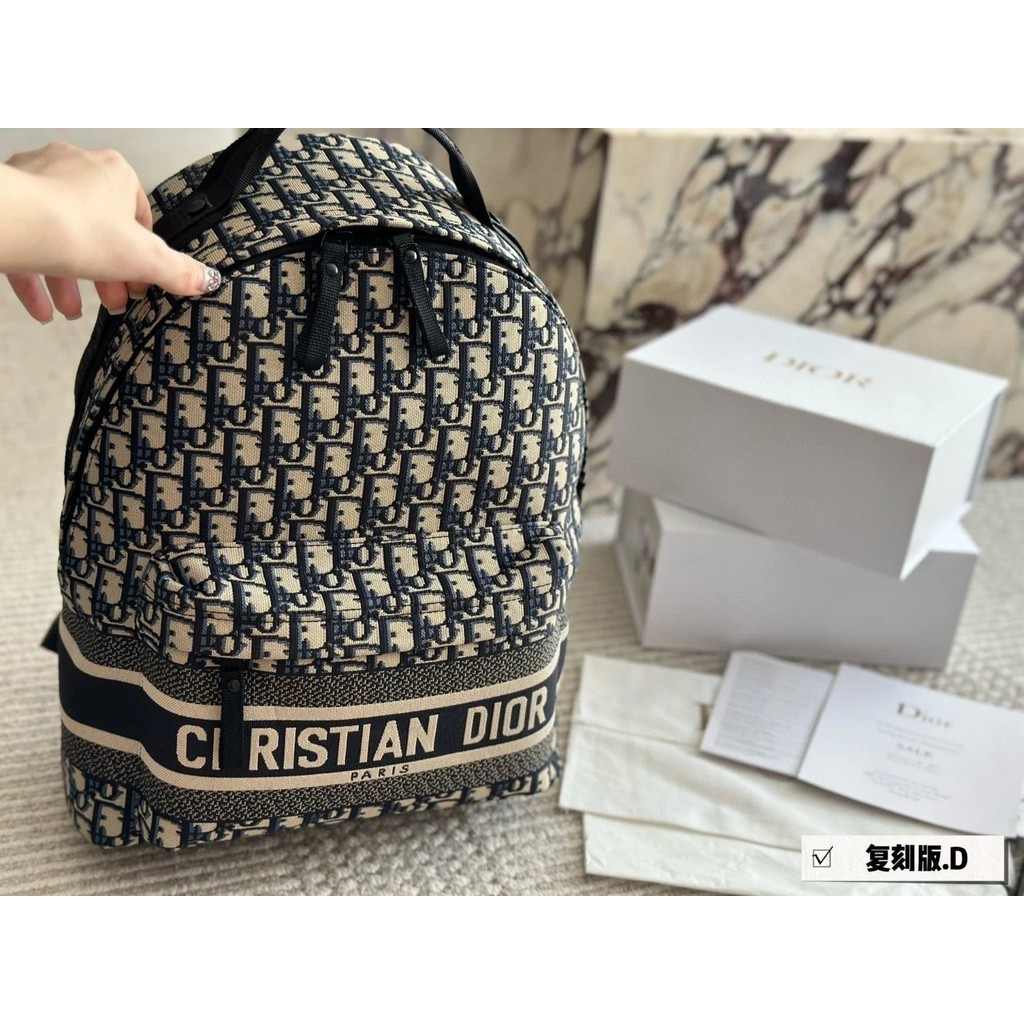 Dior Dior Travel Original Embroidered Presbyopia Full Print Backpack ...