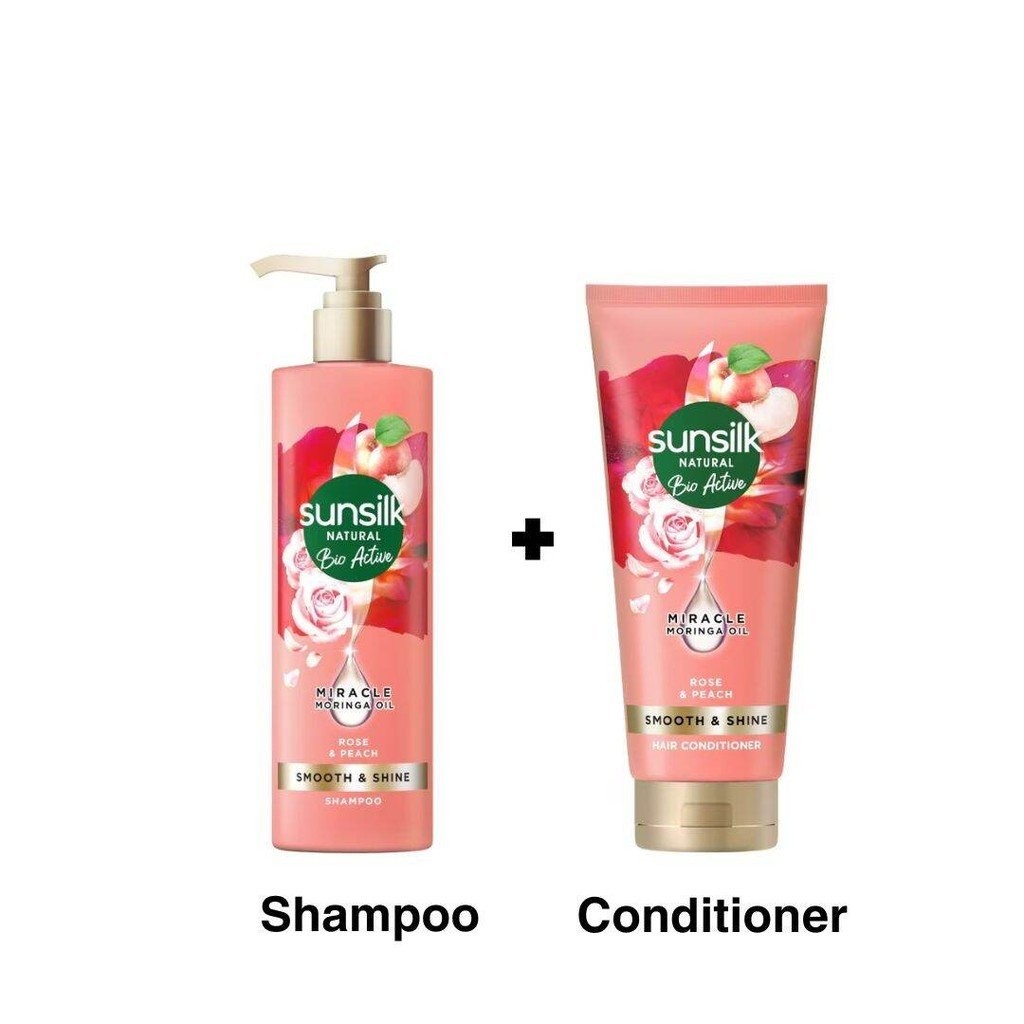 SUNSILK Natural Bio Active Smooth & Shine Hair Shampoo 330ml ...
