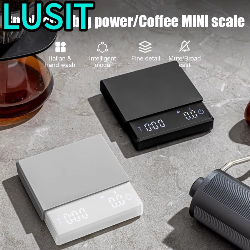 LUSIT Drip Espresso Scale, Mini 3 Modes Coffee Scale, Portable 0.1g ...
