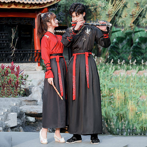 Ancient costume Hanfu graduation photos martial arts junior high school ...