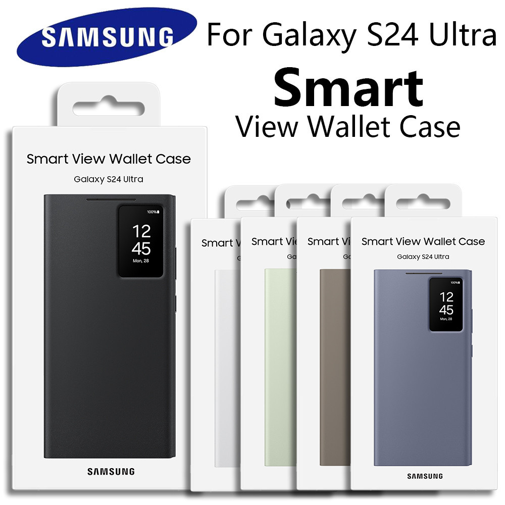 Original For Samsung Galaxy S24 Ultra Smart View Wallet Case Flip High ...