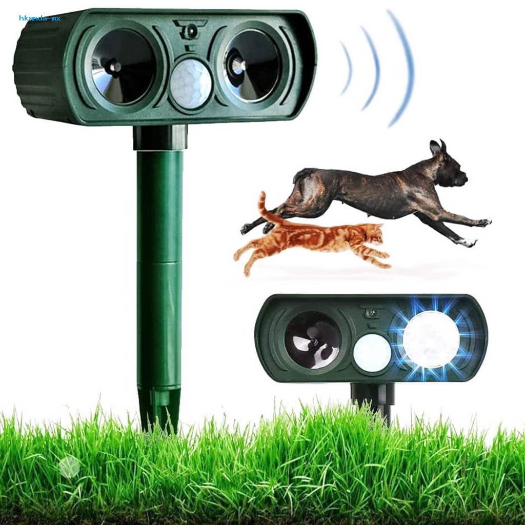 hkanda Solar Repeller with Motion Sensor Solar Powered Repeller Outdoor ...